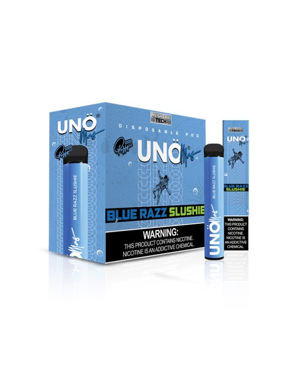 Order Blue Razz Slushie UNO MAS Disposable (Box of 10)